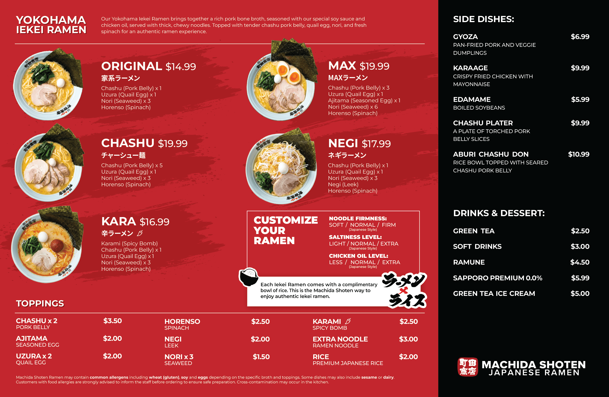 Machida Shoten Toronto | Yokohama Iekei Ramen in Canada
